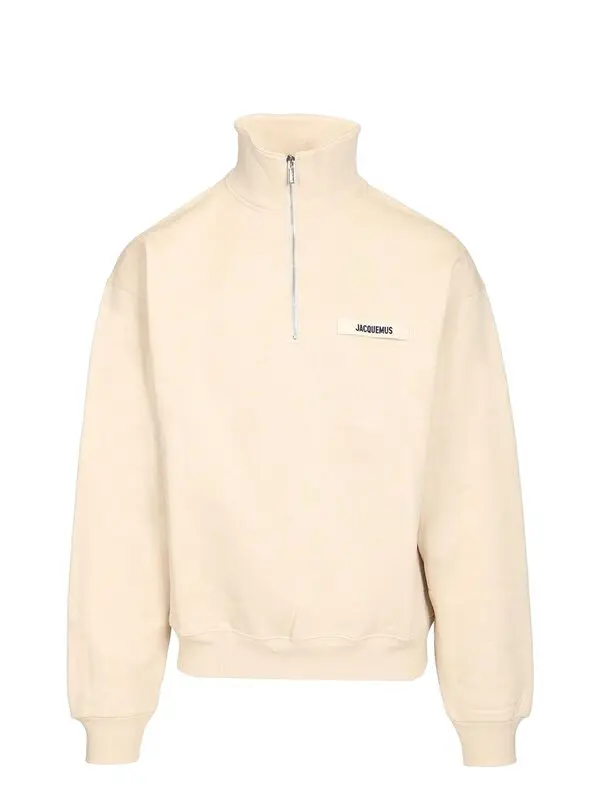 Jacquemus Gros Grain Sweatshirt - Cream