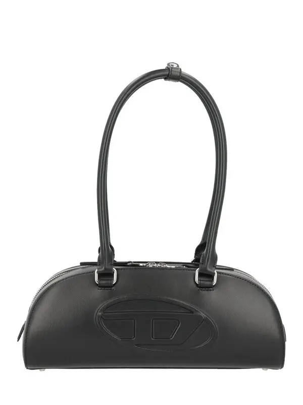 DIESEL® 1dr Leather Bowling Bag - Black