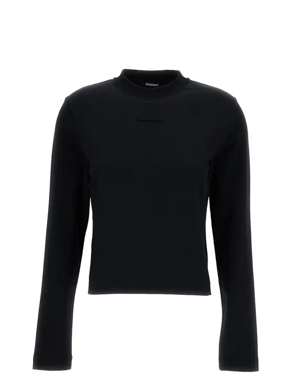 Jacquemus Long-sleeved Grosgrain T-shirt - Multicolor