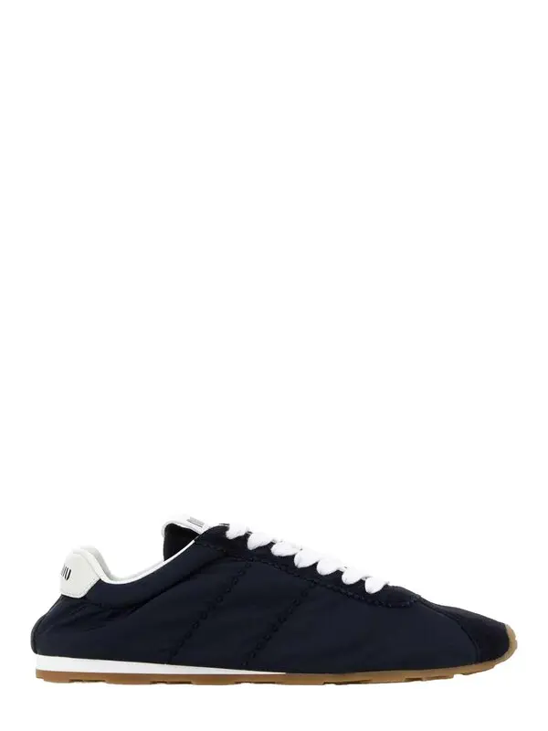 Miu Miu Fabric And Suede Sneakers - Blue