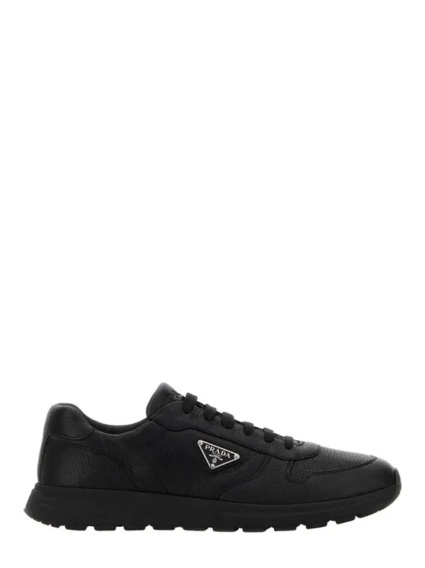 Prada Leather Prax 2.0 Sneakers - Black