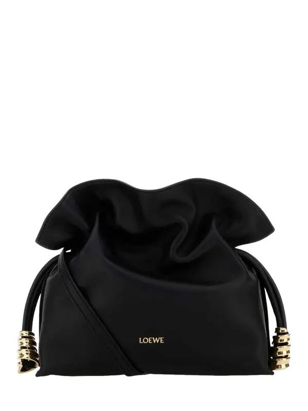 Loewe Flamenco Leather Clutch - Black