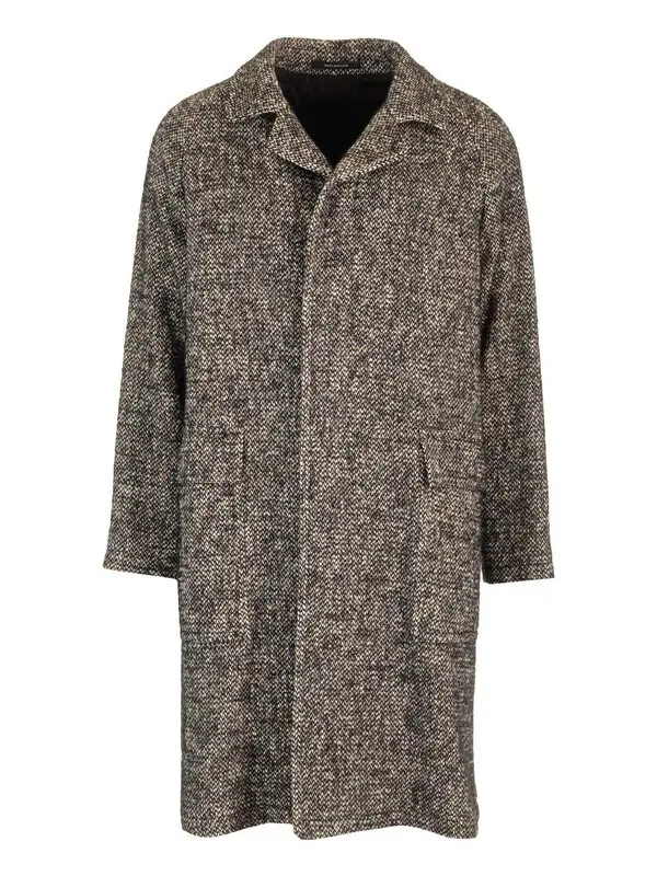 Tagliatore Unlined Tweed Coat - Gray