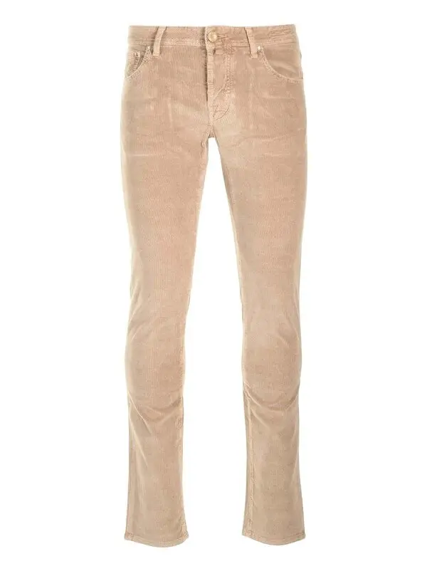 Jacob Cohen Nick Slim Trousers - Cream