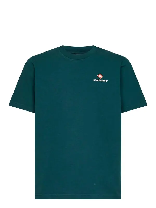 Casablanca Green Cotton Jersey Sport Type T-shirt - Multicolor