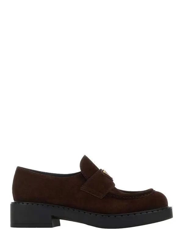 Prada Calf Leather Loafer - Brown