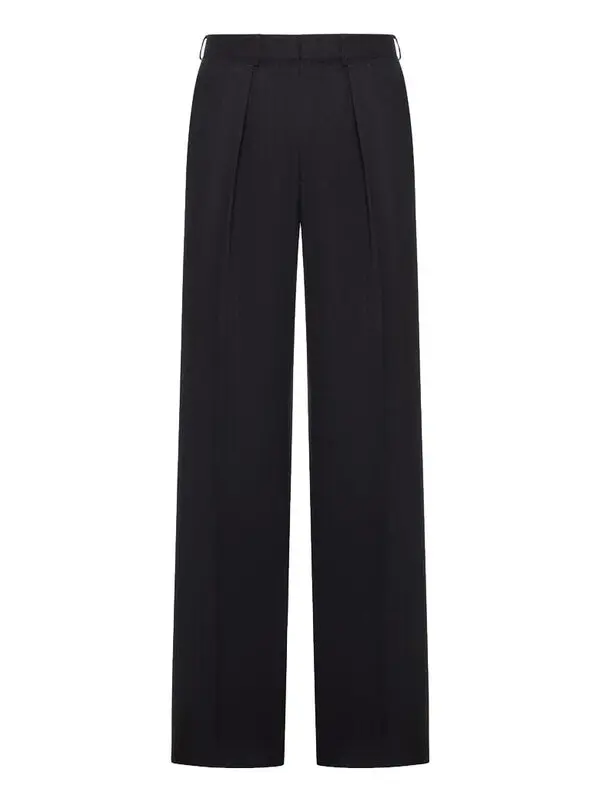 TOM FORD Pinstriped Tailored Wool Trousers - Black