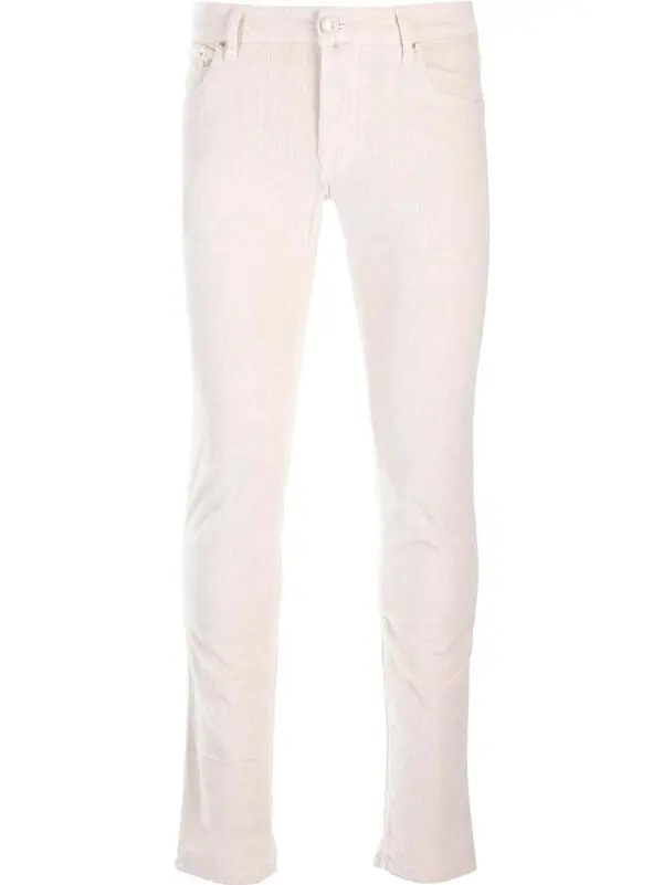 Jacob Cohen Nick Slim Trousers - Cream