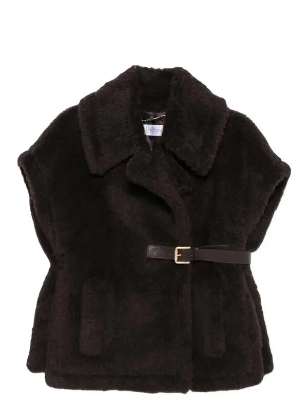 Max Mara Faux Fur & Shearling Jacket - Brown