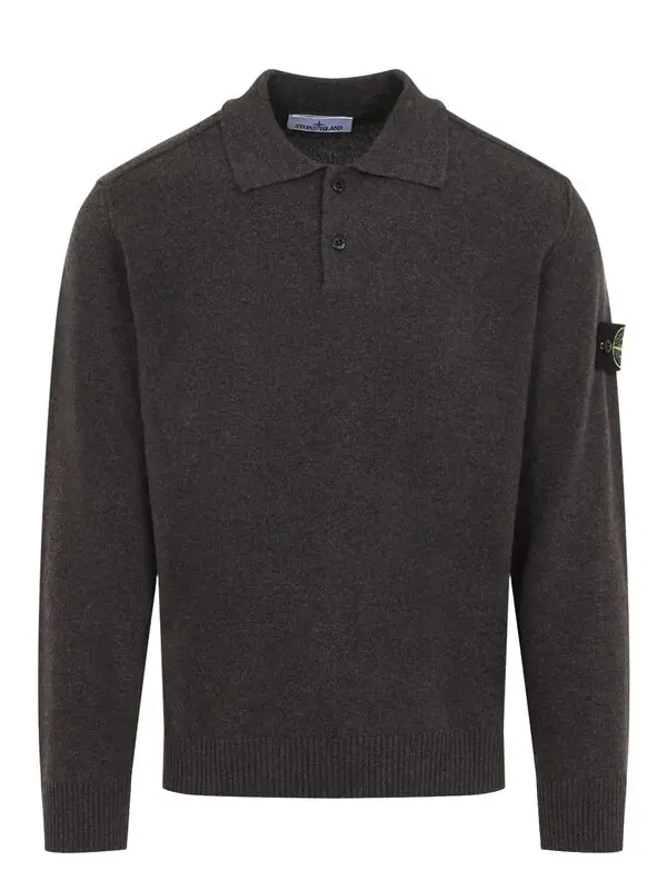 Stone Island Polo Knitwear - Gray