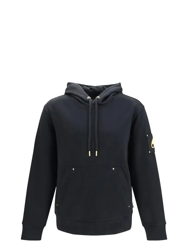 Moose Knuckles Hartsfield Gold Series Zip Up Hoodie - Black