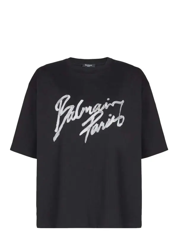 Balmain Logo T-shirt - Black