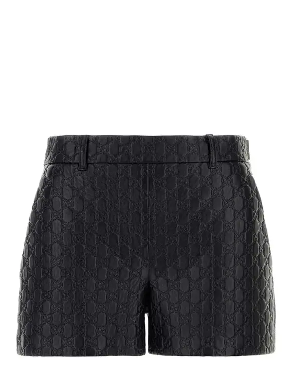 Gucci Leather Shorts - Black