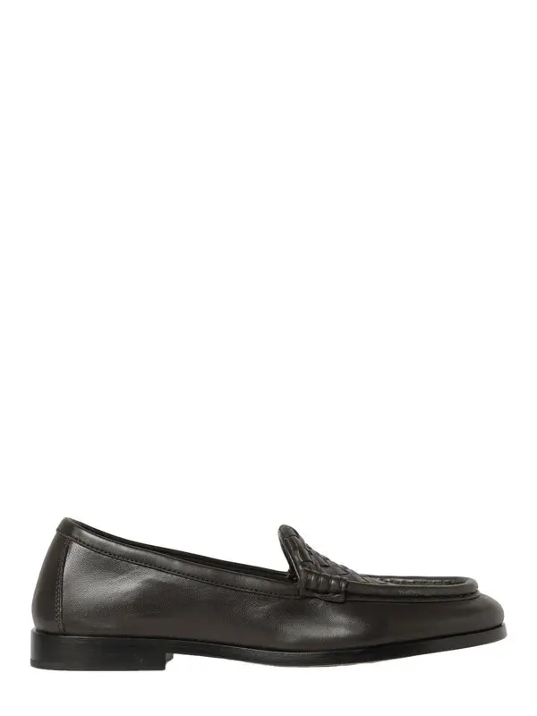 Bottega Veneta Silenzio Loafers - Brown