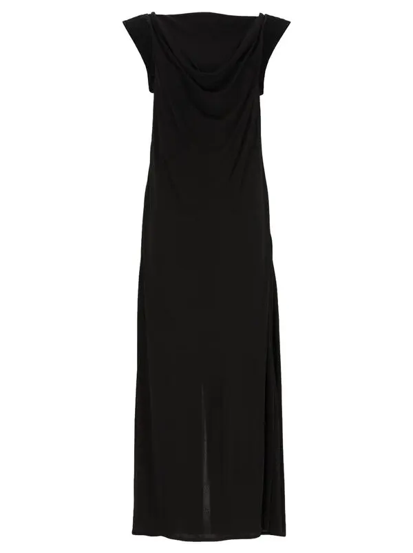 Bottega Veneta Crepe Viscose Jersey Dress - Black