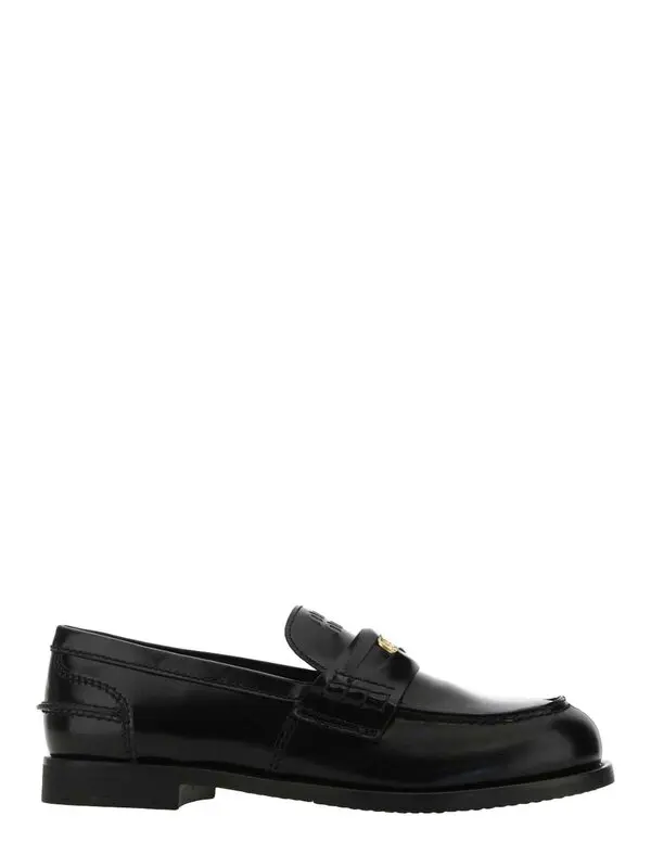 Miu Miu Calf Leather Loafer - Black