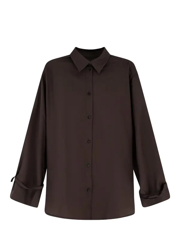 TOTEME Tie-cuff Wool Shirt - Multicolor