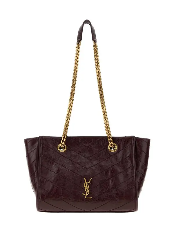 Saint Laurent Leather Small Niki Shoulder Bag - Red