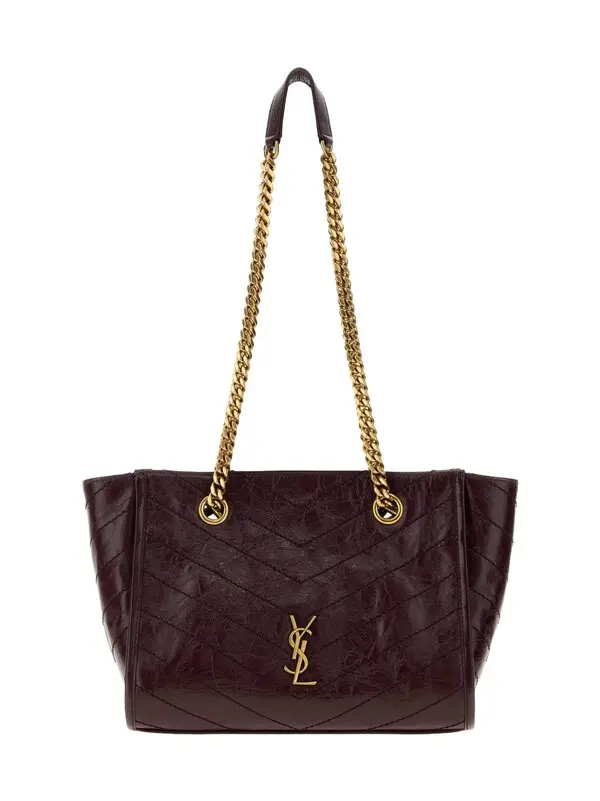 Saint Laurent Leather Small Niki Shoulder Bag - Red