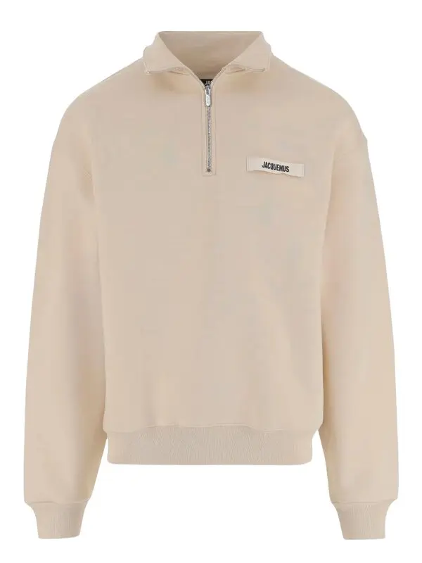 Jacquemus The Gros Grain Logo Sweatshirt - Brown