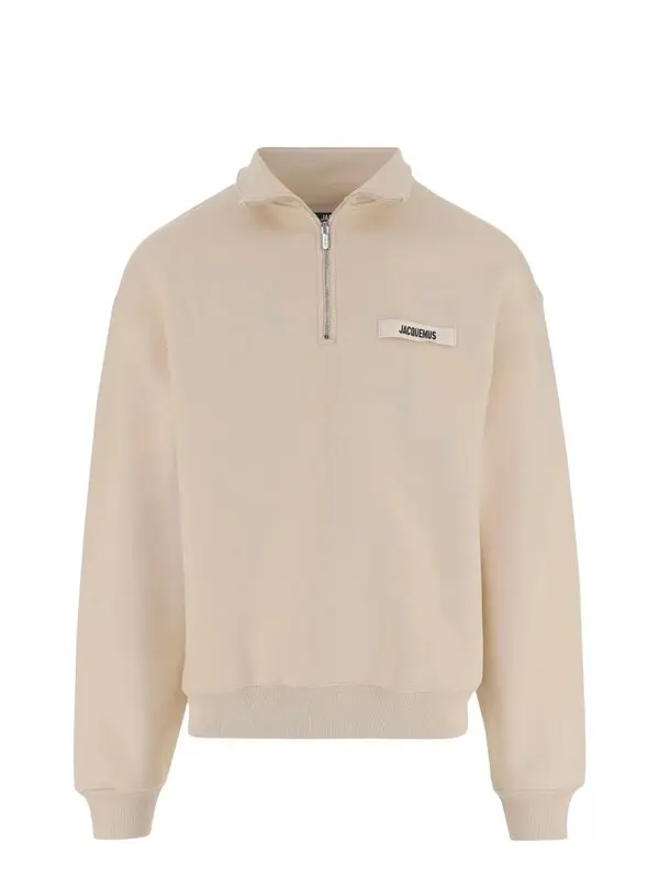 Jacquemus The Gros Grain Logo Sweatshirt - Brown