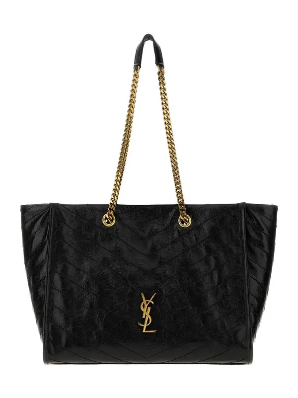 Saint Laurent Leather Niki Shopping Bag - Black