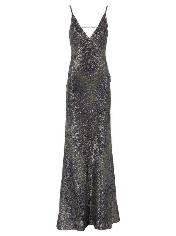 Missoni Sequin Lamé Viscose Blend Long Dress - Multicolor
