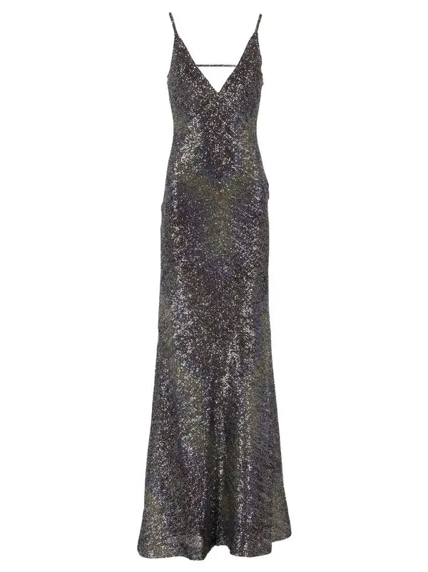 Missoni Sequin Lamé Viscose Blend Long Dress - Multicolor