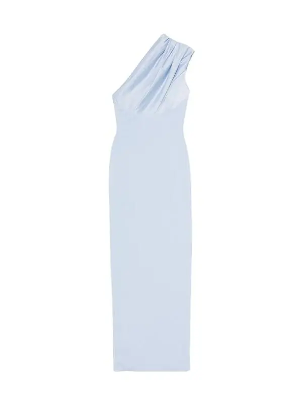 Solace London One-shoulder Evening Dress - Blue