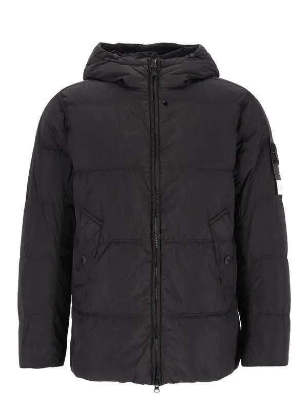 Stone Island Down Jacket - Black