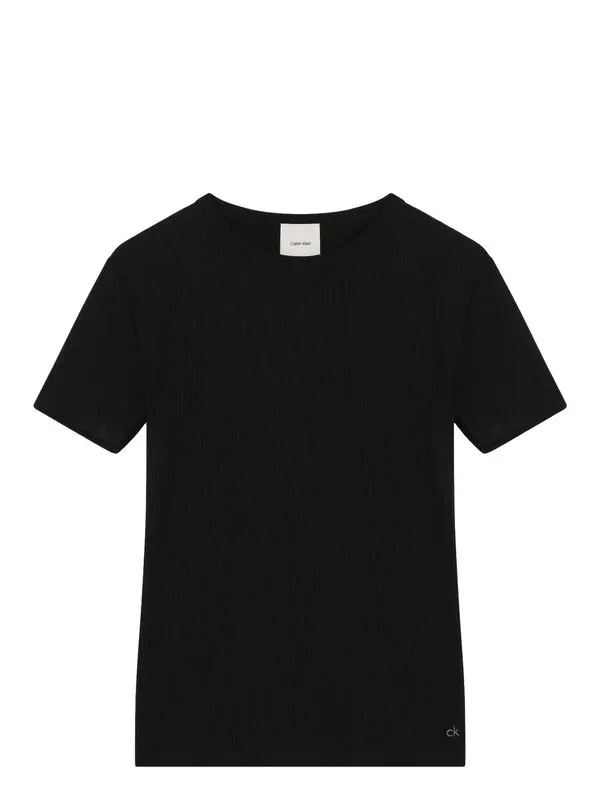 Calvin Klein Ribbed T-shirt - Black
