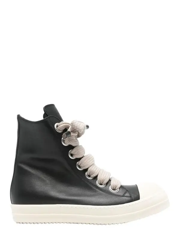 Rick Owens Calf Leather High-top Trainers - Black