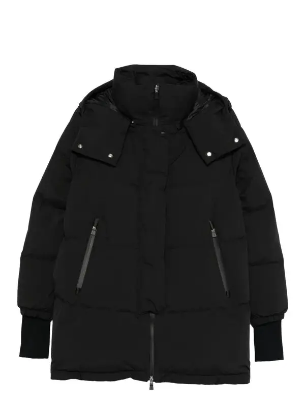 Herno Two Layers Hooded Puffer Coat - Black