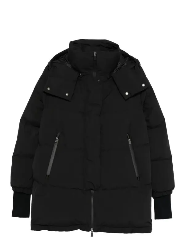 Herno Two Layers Hooded Puffer Coat - Black