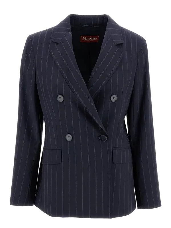 Max Mara Pinstripe Blazer Onagro - Multicolor