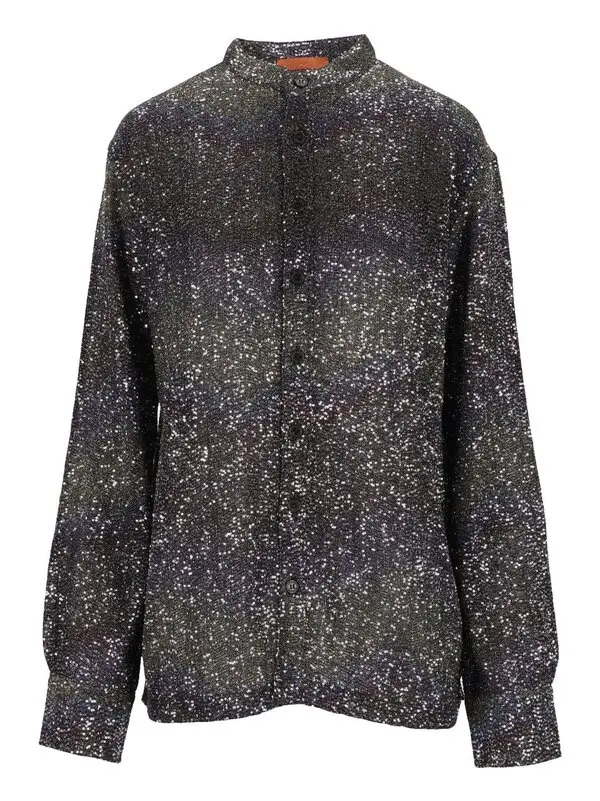 Missoni Oversized Shirt With Sequin Appliqu - Multicolor