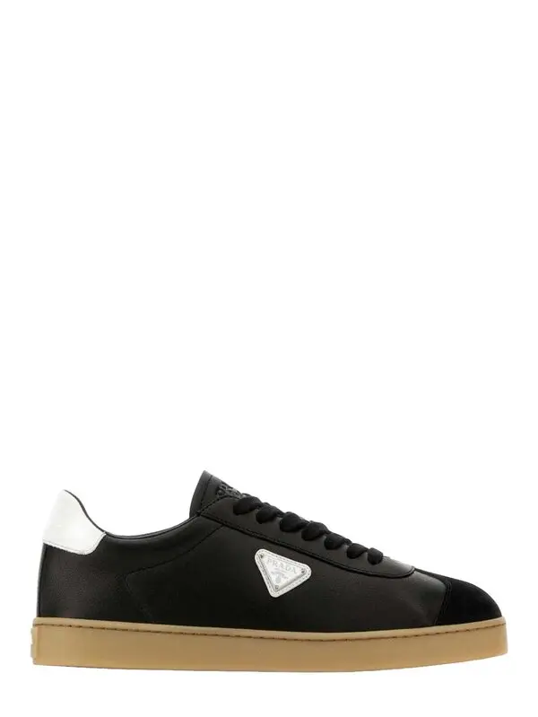 Prada Nappa Leather Sneakers - Black