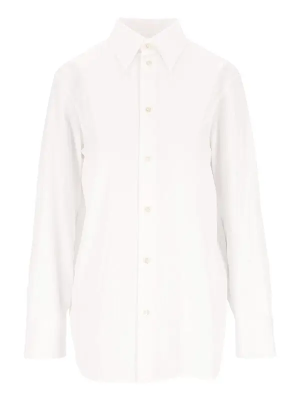 Saint Laurent Soft Poplin Chemise - White