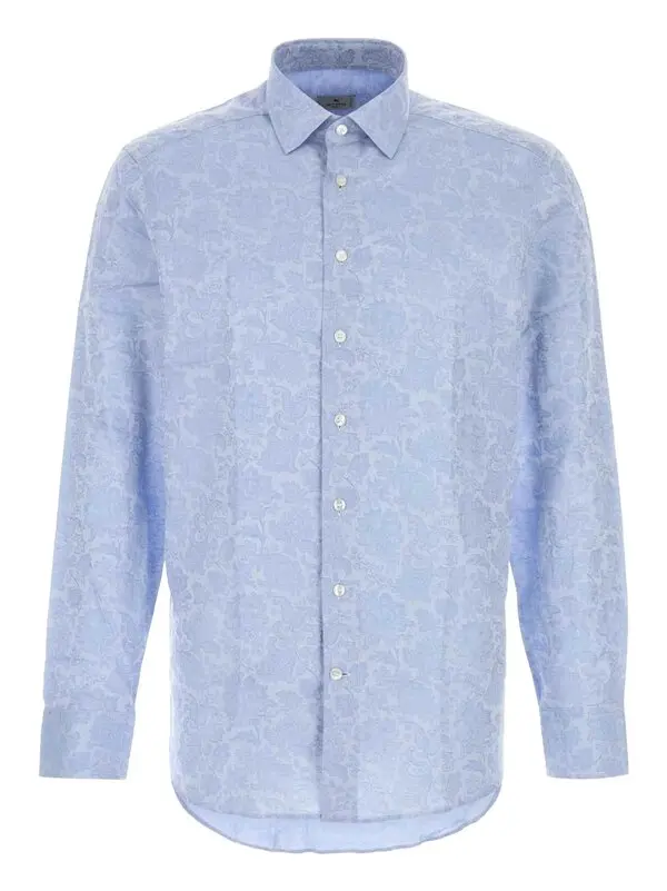 Etro Light Jacquard Shirt - Blue