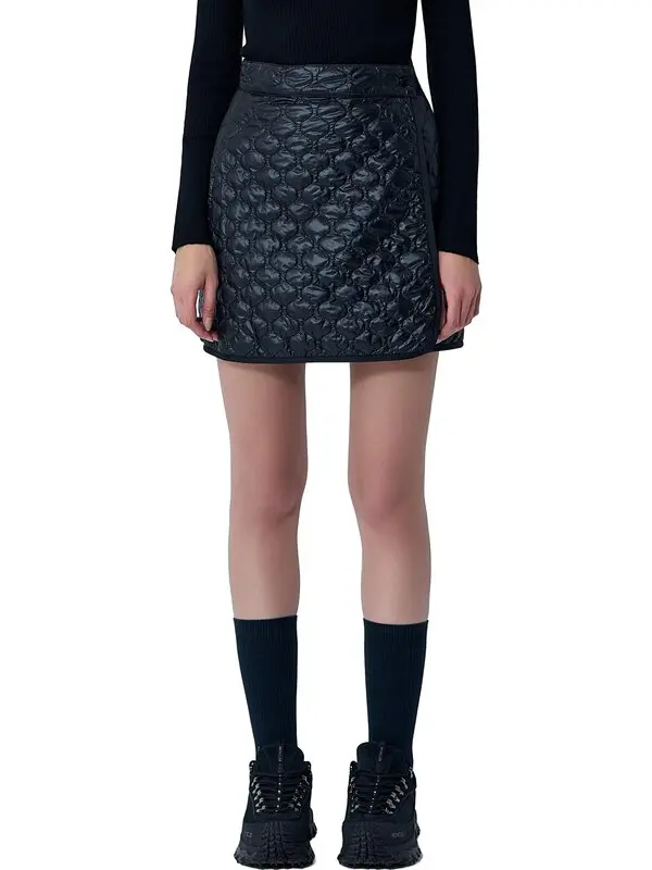Moncler Longue Saison Quilted Mini Skirt - Black