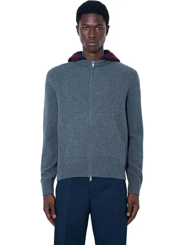 Moncler Zip-up Hoodie - Blue