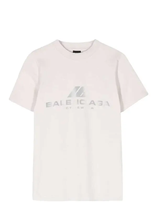 Balenciaga Logo Cotton T-shirt - Multicolor