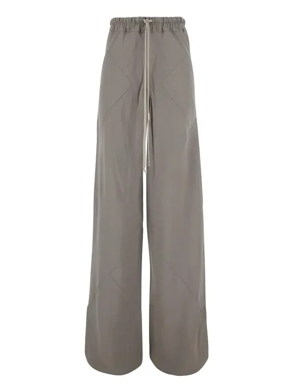Rick Owens Viscose Blend Wide Leg Trousers - Multicolor