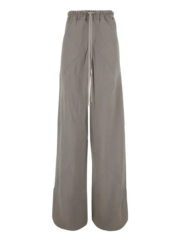 Rick Owens Viscose Blend Wide Leg Trousers - Multicolor