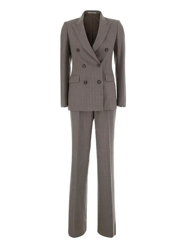 Tagliatore Paris Wool Suit - Cream