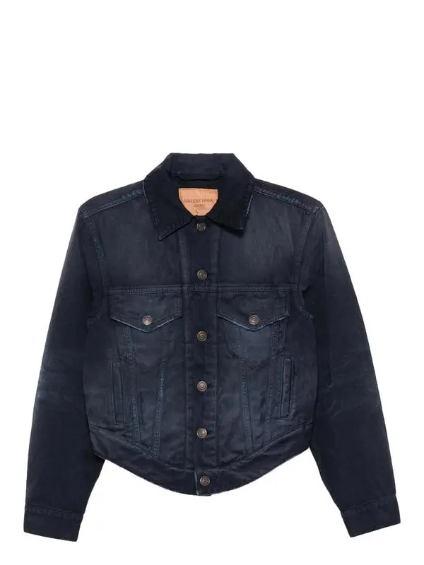 Balenciaga Jackets Denim Jackets - Blue
