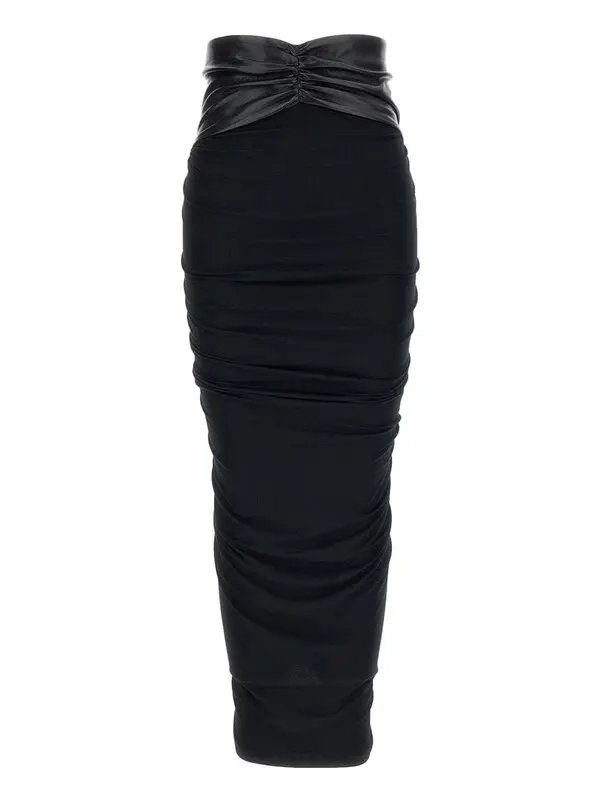 Andamane Ursula Draped Midi Skirt - Multicolor