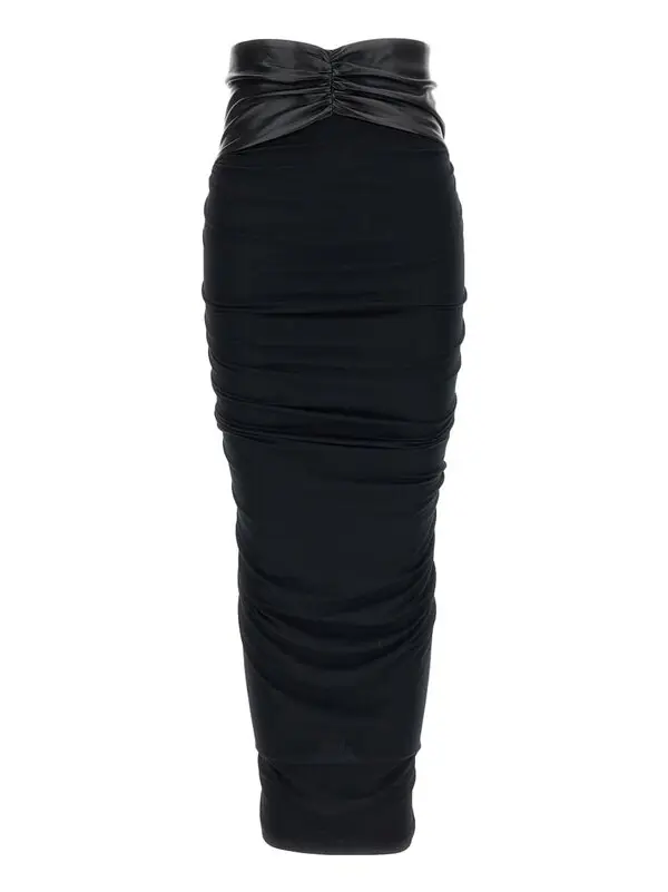 Andamane Ursula Draped Midi Skirt - Multicolor