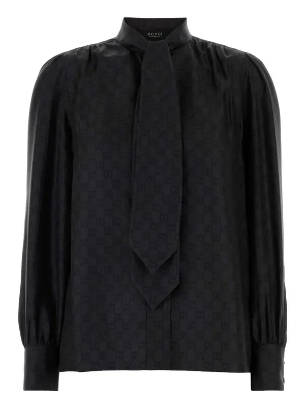 Gucci Silk Twill Shirt - Black