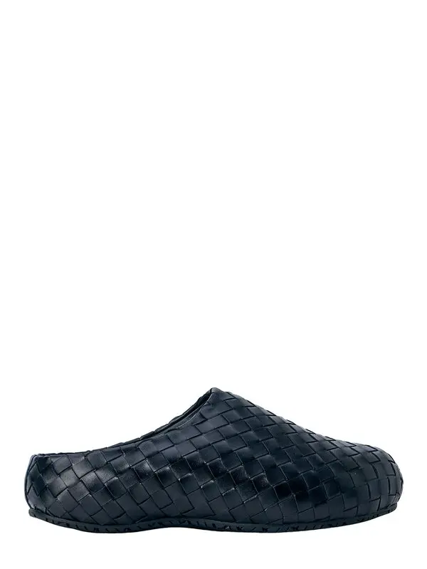 Bottega Veneta Klog Intrecciato Mules - Black